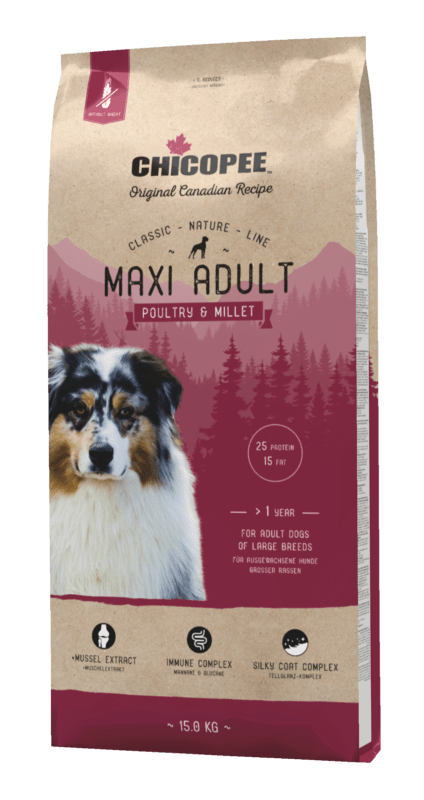 Chicopee CNL Maxi Adult Poultry & Millet koeratoit 15kg - Petmarket
